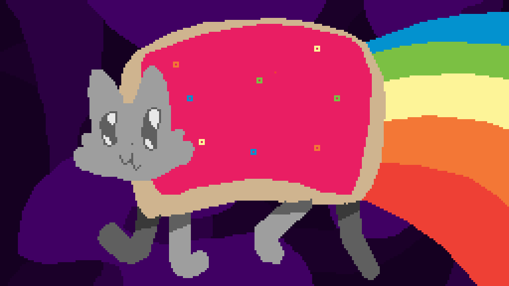 Pixilart - nyan :3 by dontbepixel