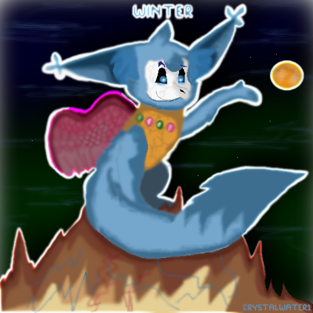 Pixilart - winter oc by Crystalwater1