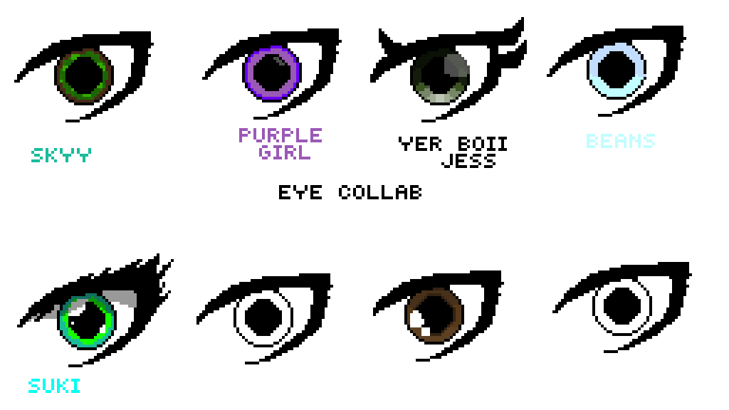 Editing Eye Collab - Free online pixel art drawing tool - Pixilart