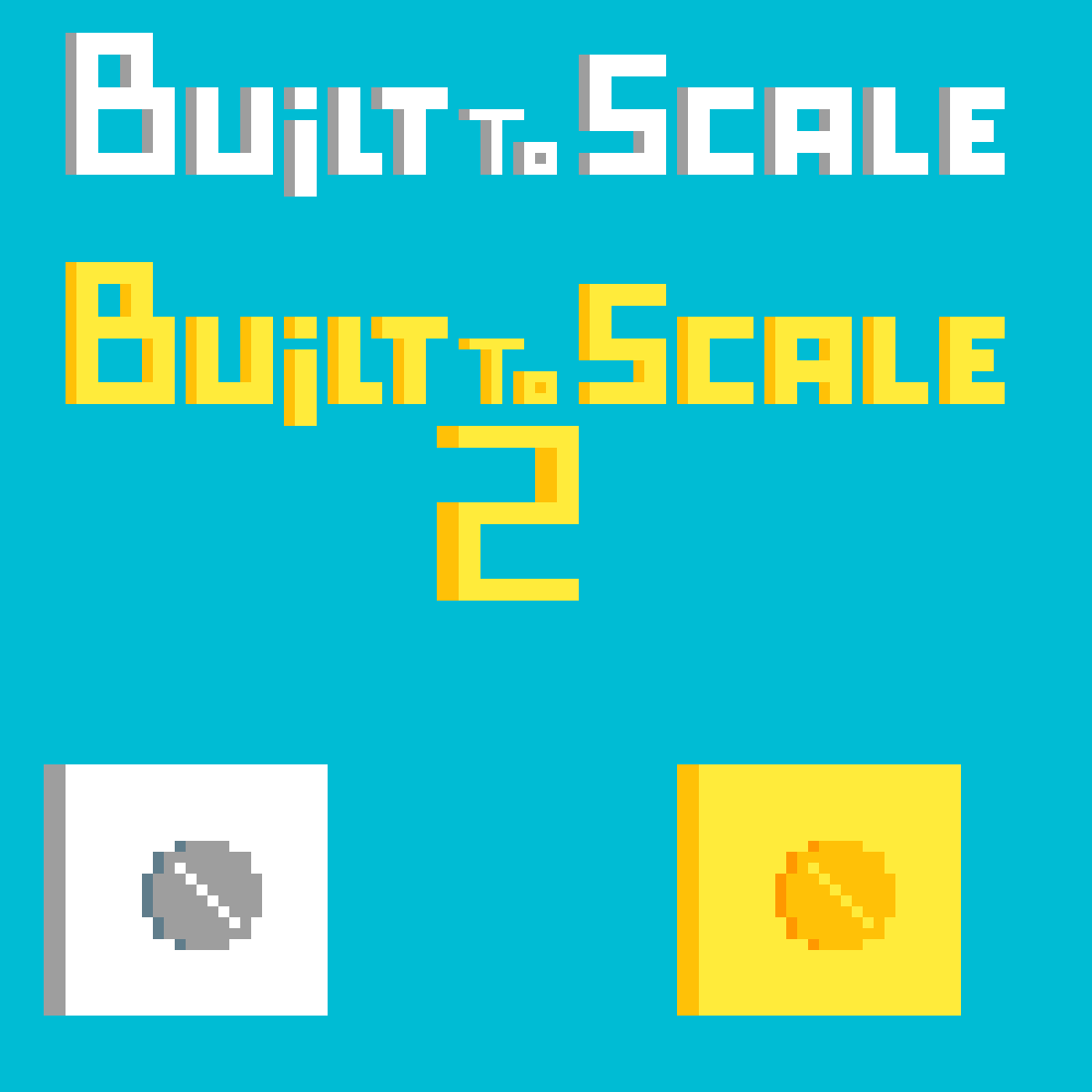 Pixilart - Built To Scale - Title Screen Assets by Cosmicwolf467