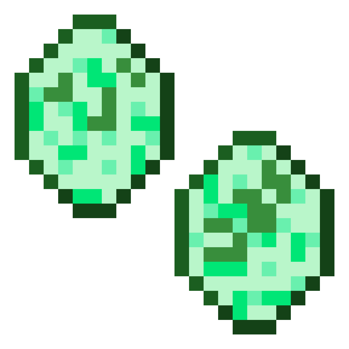 Pixilart - Minecraft Emeralds by Anne154J