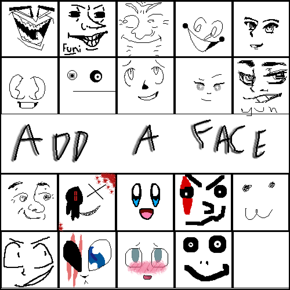 Editing add a face - Free online pixel art drawing tool - Pixilart