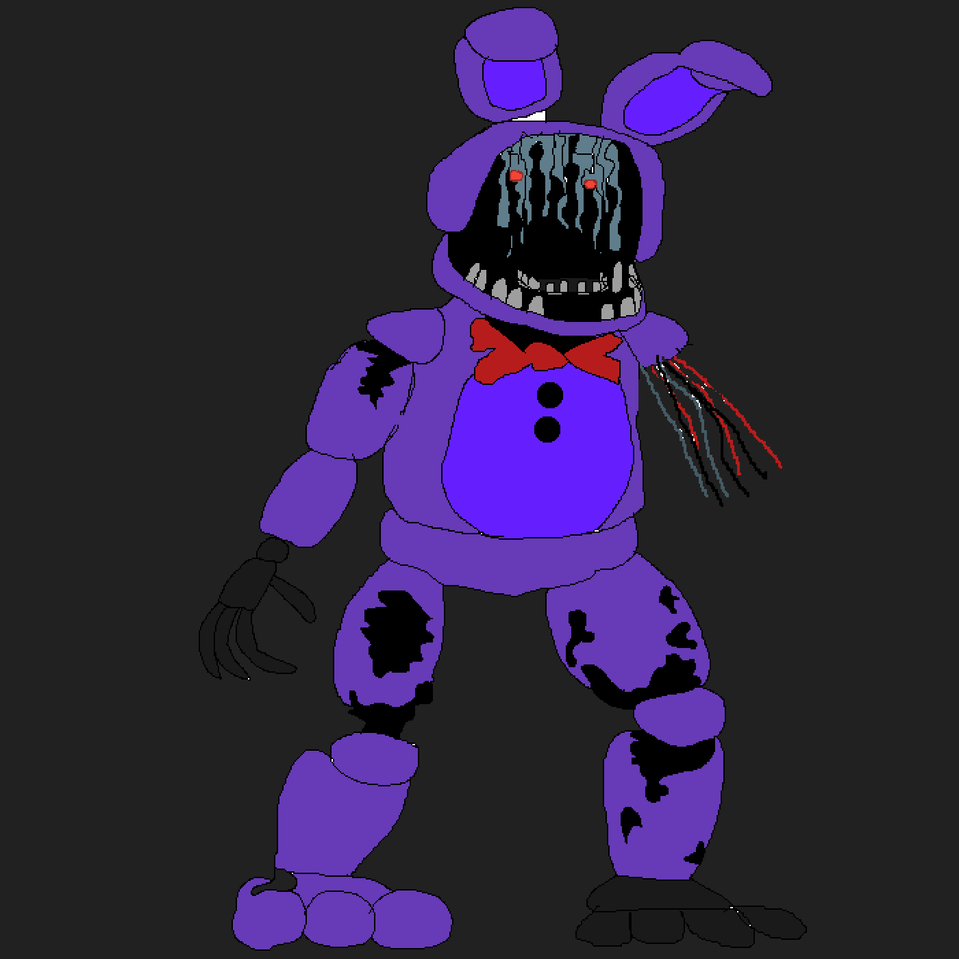 Sad Withered Bonnie Drawing Updated Withered Bonnie Ref. (Again)