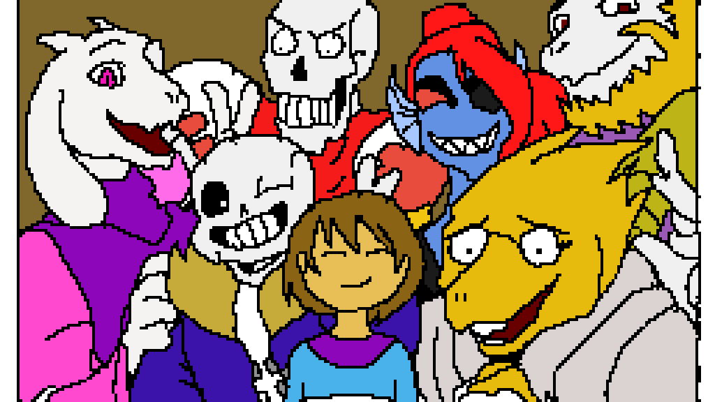 Pixilart - undertale family by Acsurvival