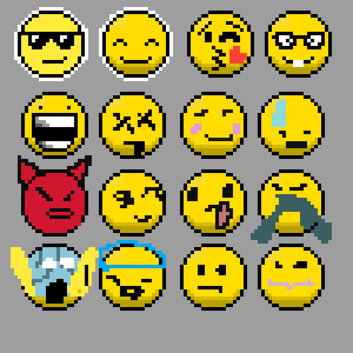 Editing emoji - Free online pixel art drawing tool - Pixilart