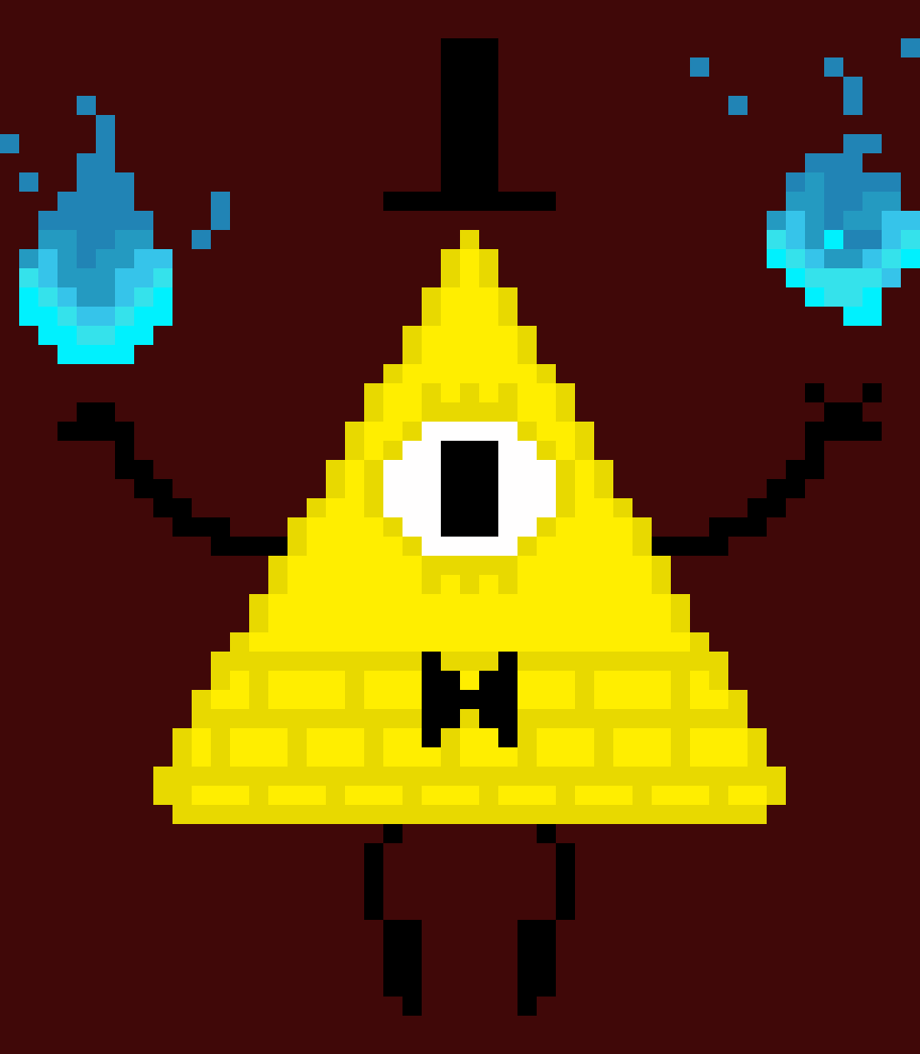 Pixilart - Bill Cipher by pxl-the-fox