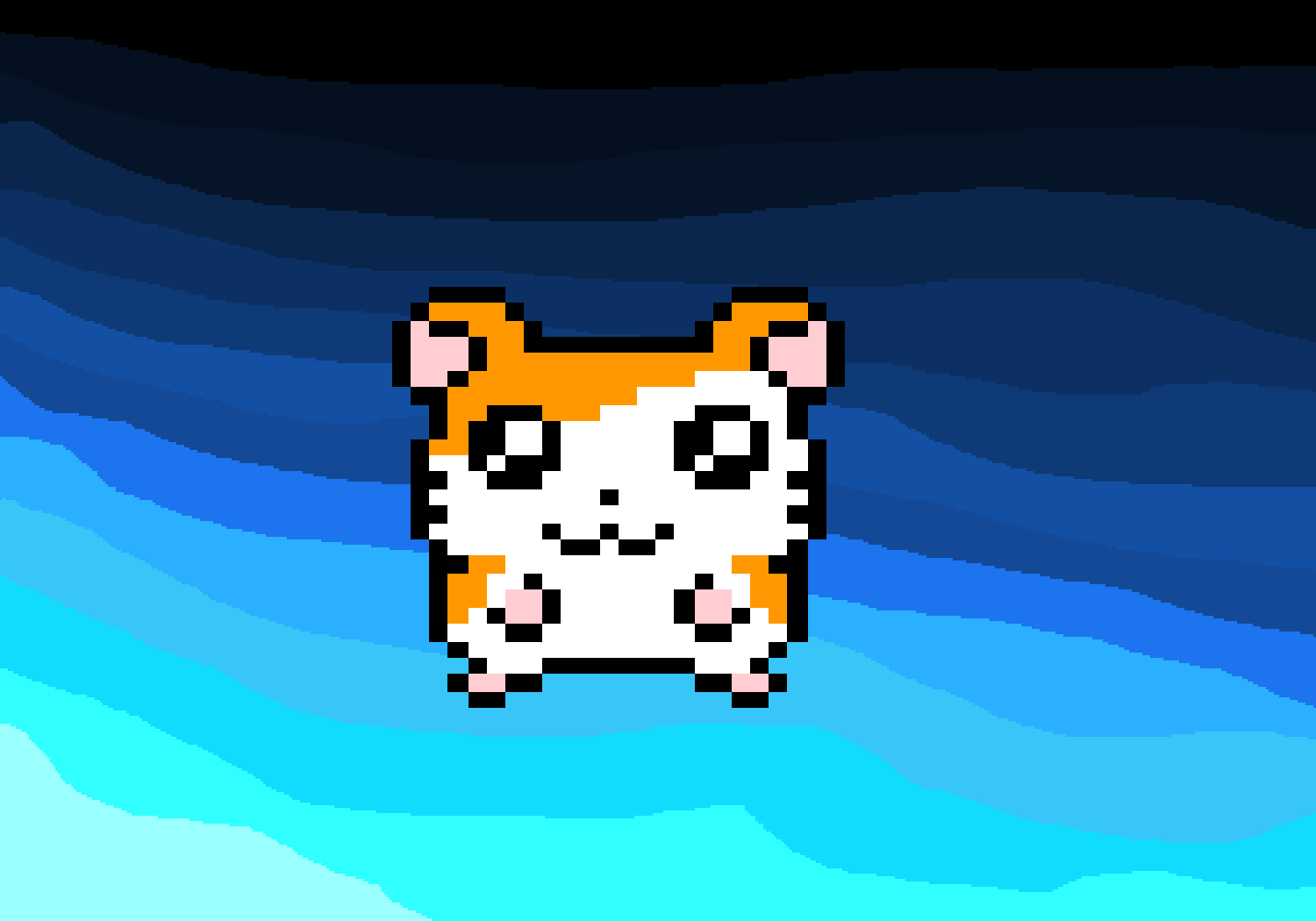Pixilart - cute hamster with Ombre by Dv61xOMKnAU83Wz