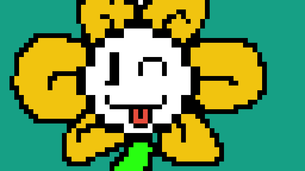 Editing Flowey the Flower - Free online pixel art drawing tool - Pixilart