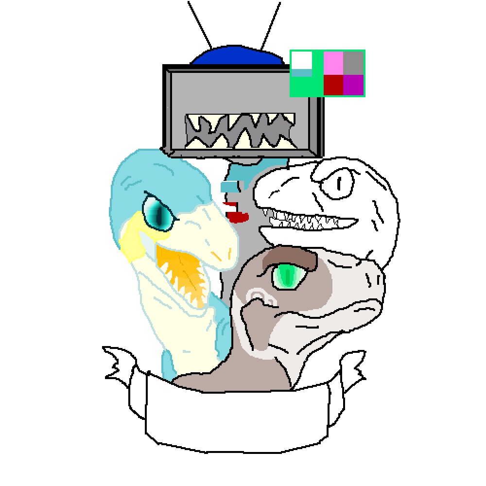 Pixilart - raptor pack collab by WhereMyLoops