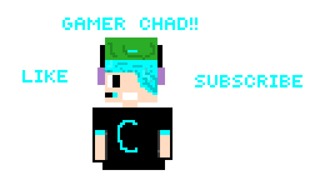 Pixilart - Gamer Chad by JessGaming