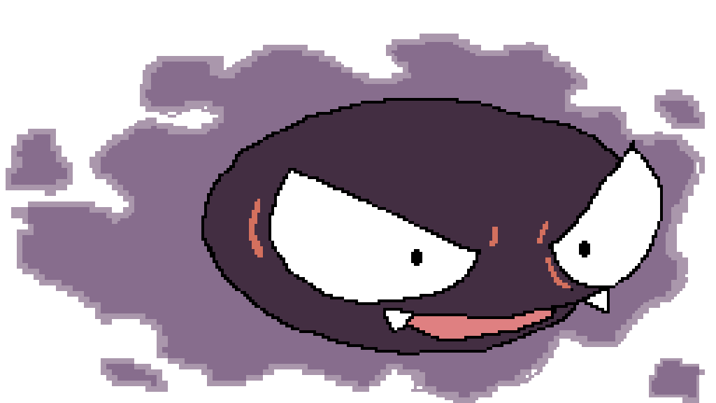 Pixilart - Gastly by Freddy-Fazbear