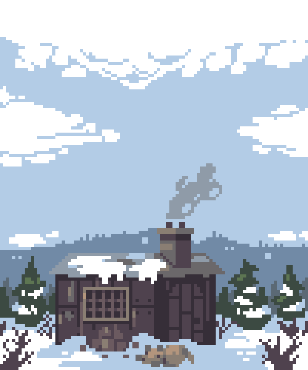 Pixilart - The Hunters Shack by Alpha6