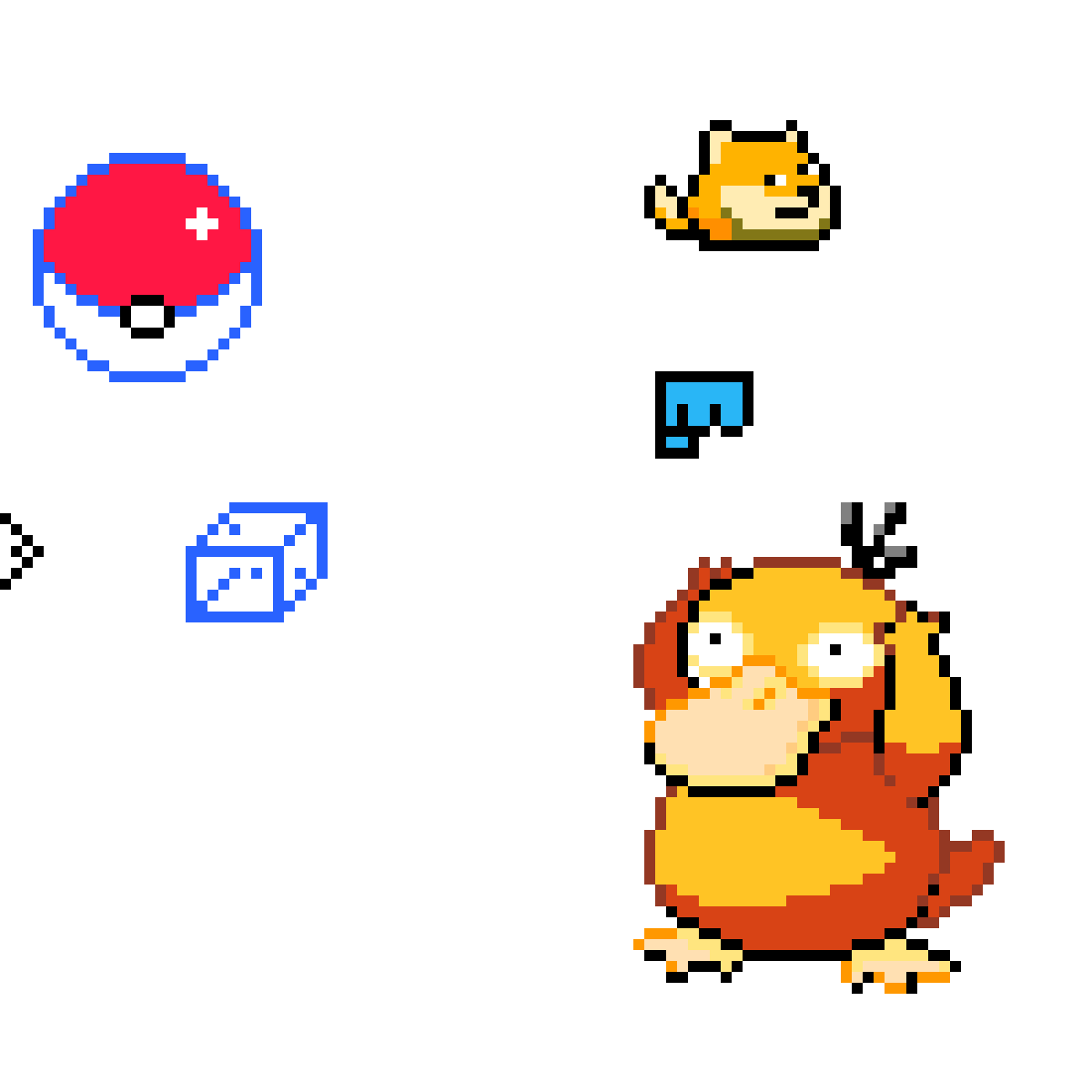 Editing psyduck - Free online pixel art drawing tool - Pixilart