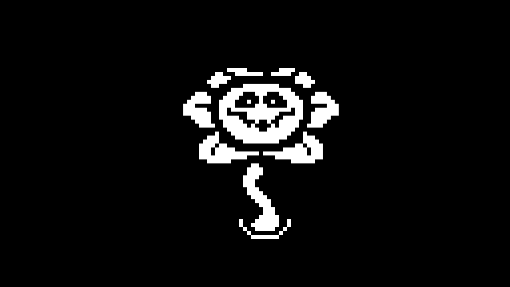 Pixilart - Laughing by Flowey