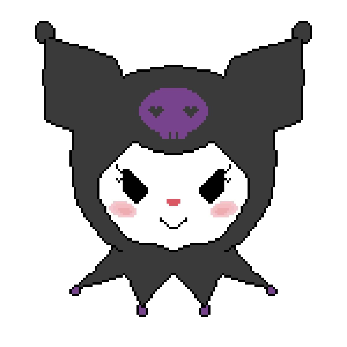 Pixilart - Kuromi by Mioko
