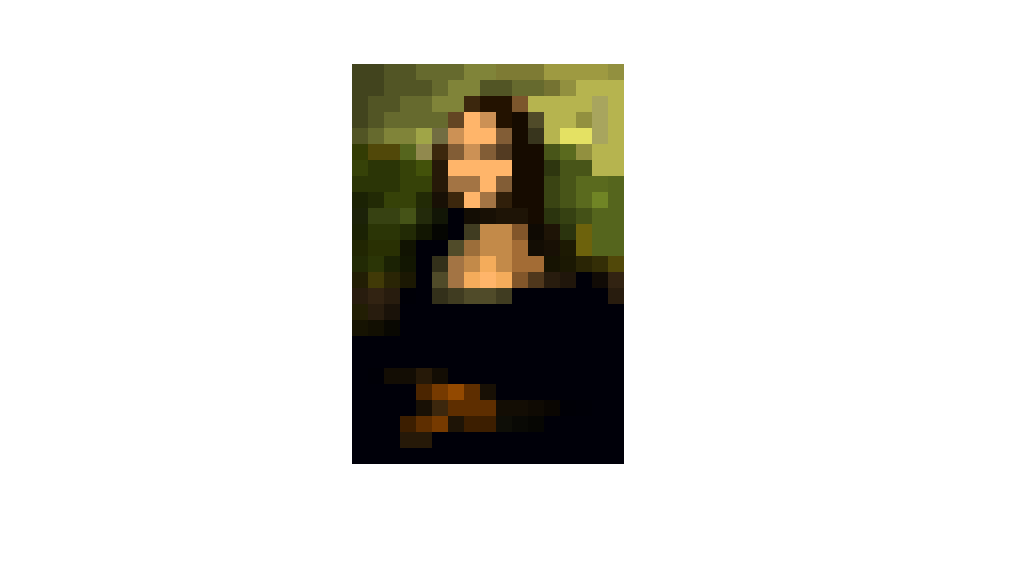 Pixilart - pixel Mona Lisa by purpleturtle