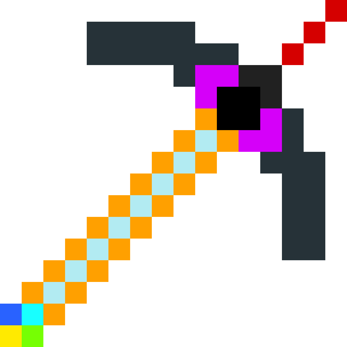 Pixilart - Minecraft master pickaxe by Flamethrow3r