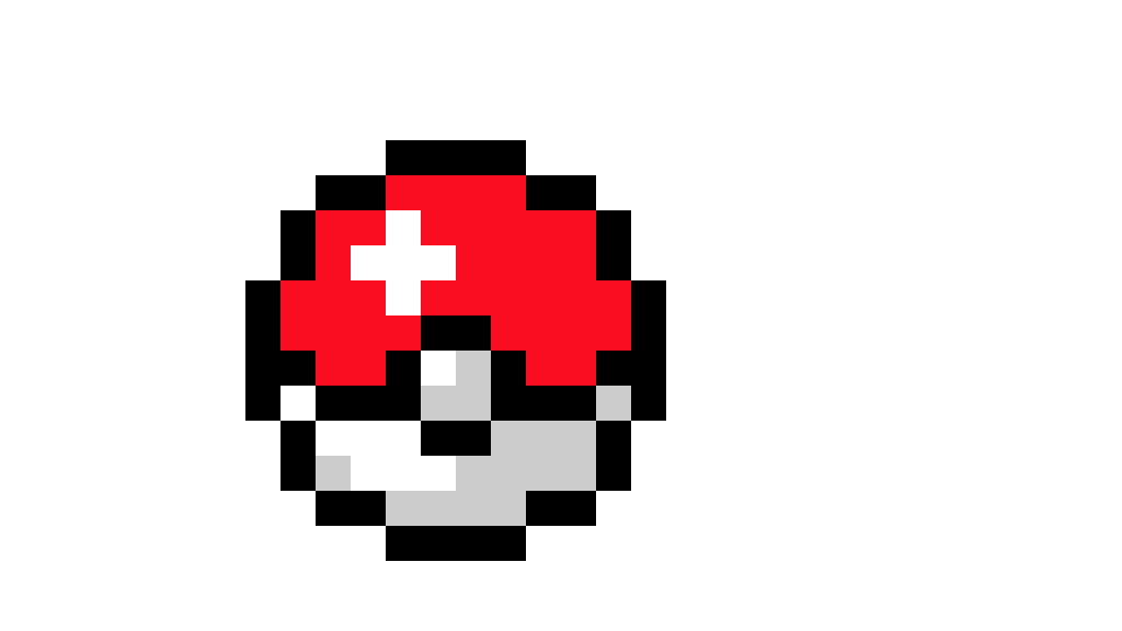 Editing Pokéball - Free online pixel art drawing tool - Pixilart