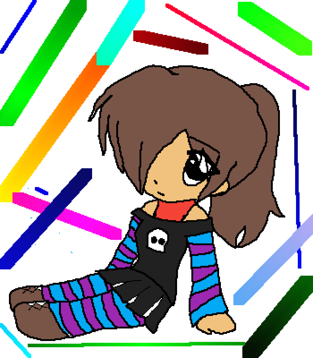Editing goth girl - Free online pixel art drawing tool - Pixilart