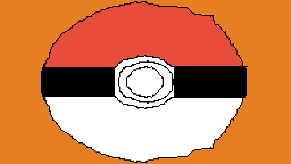 Pixilart - POKEMON BALL!!!!!!!!!!!!!!!!!!!!!!!!!!! by izzybito22