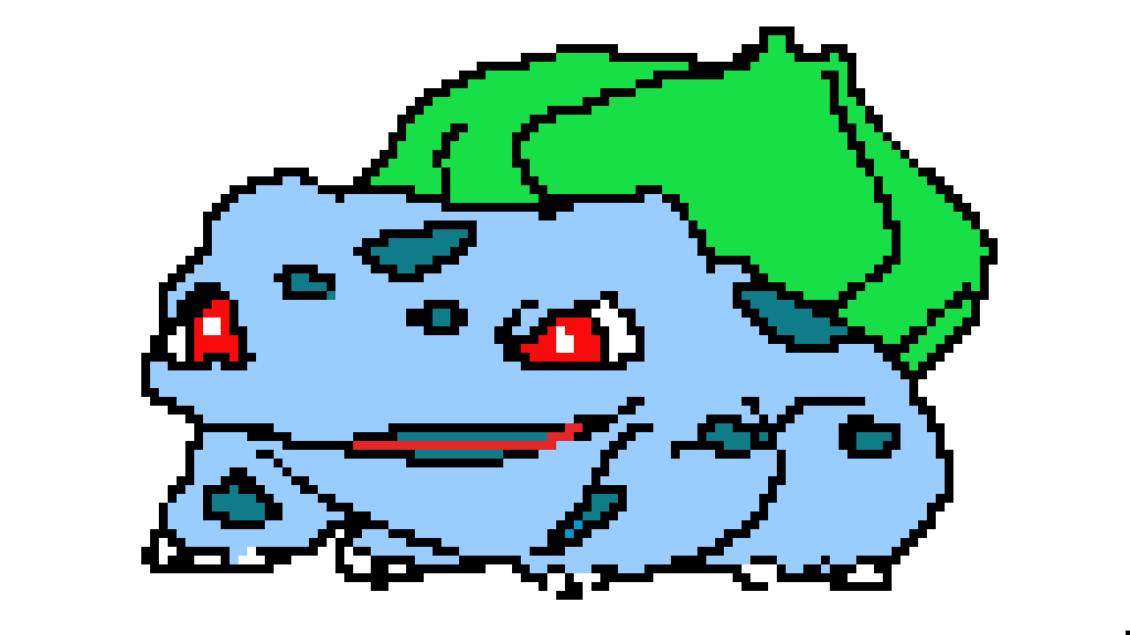 Pixilart - bulbasaur pixel by lokiman