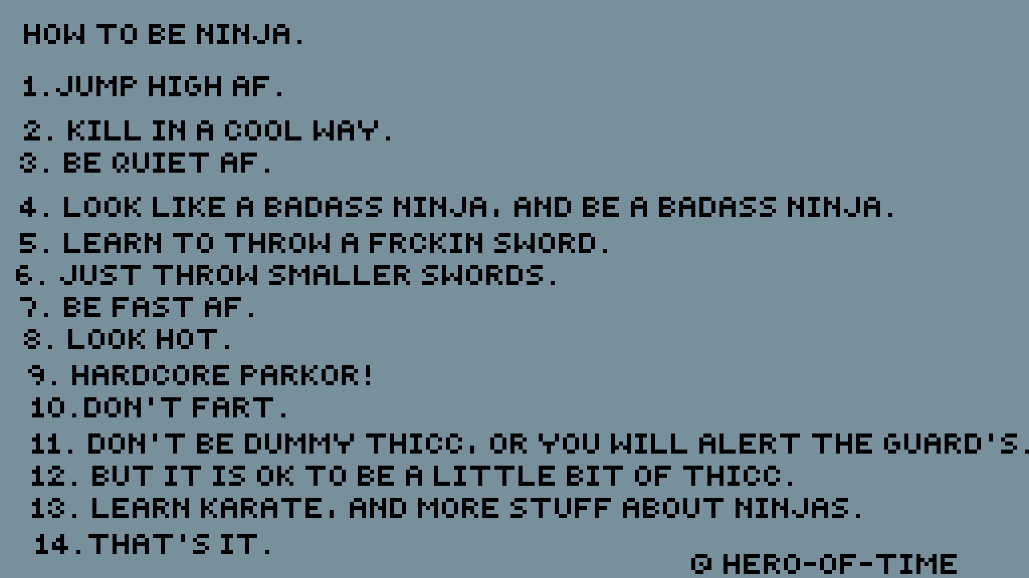 Pixilart - ninja rules by hero-of-time