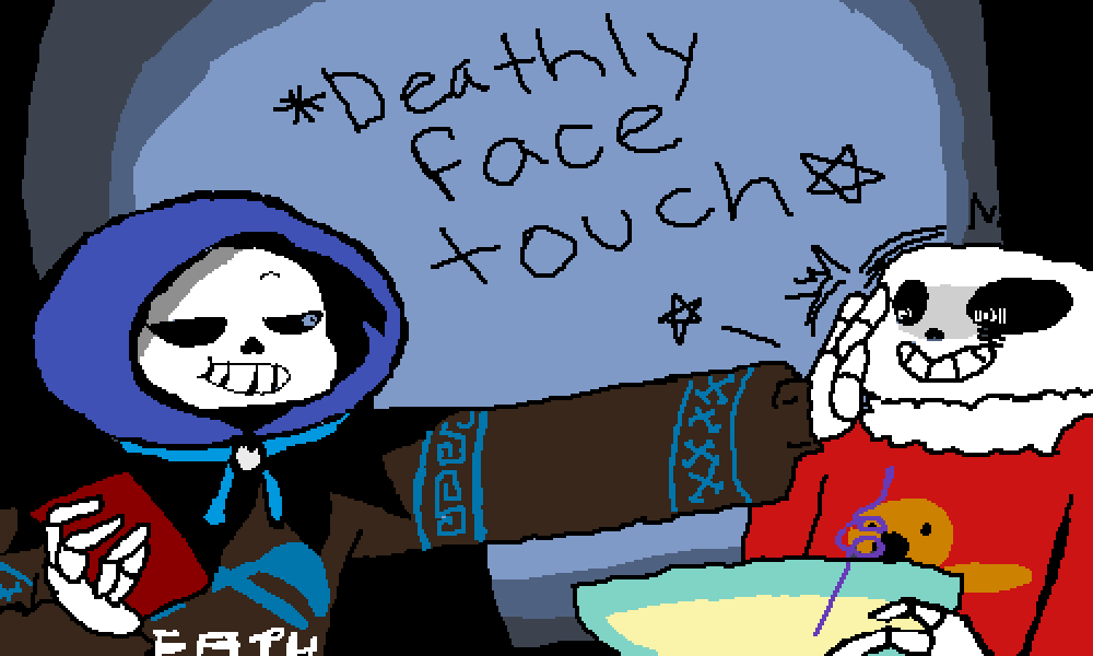 Pixilart - THE DEATHLY FACE ----- by Oui-oui-mon-ami