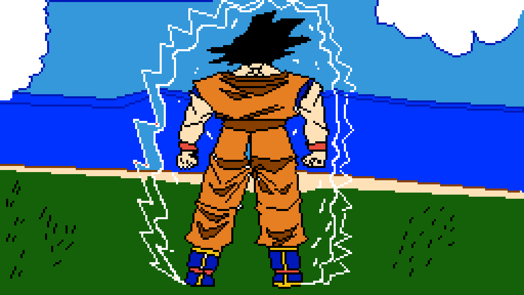 Pixilart - goku draft 1 by HunterE