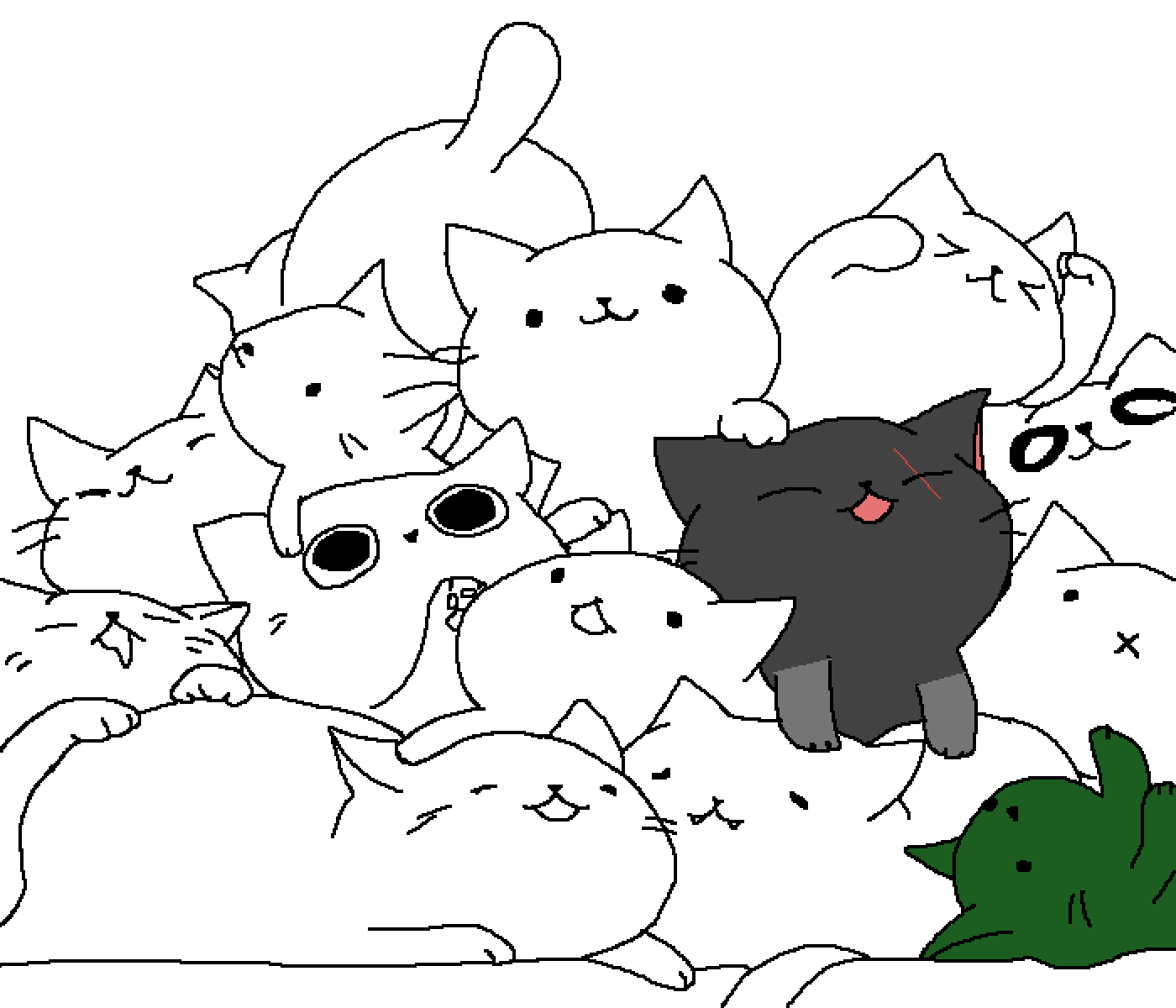 Editing Cat squad - Free online pixel art drawing tool - Pixilart