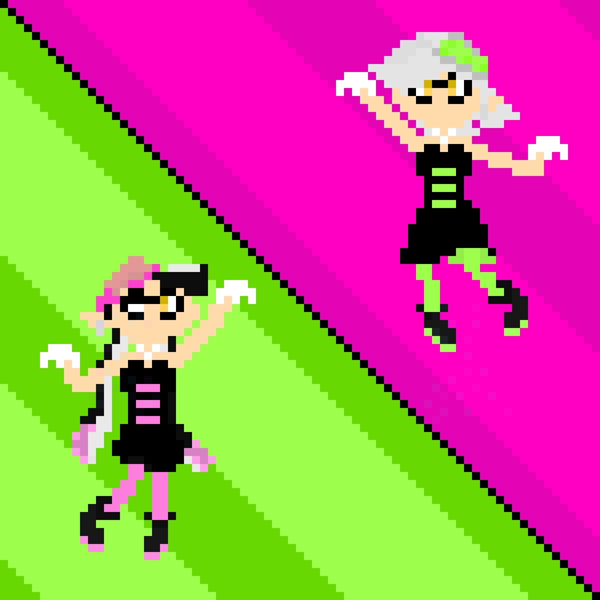Pixilart - The Squid Sisters (Splatoon) by ThePhysicist