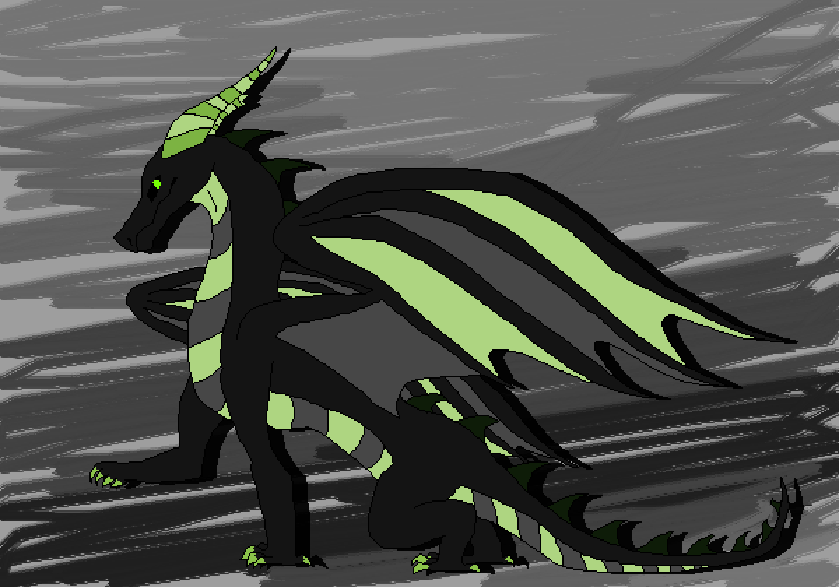 Pixilart - tox in his dragon from by pixlekid