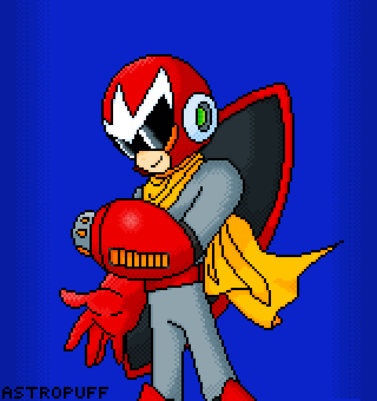 Pixilart - Proto Man by AstroPuff