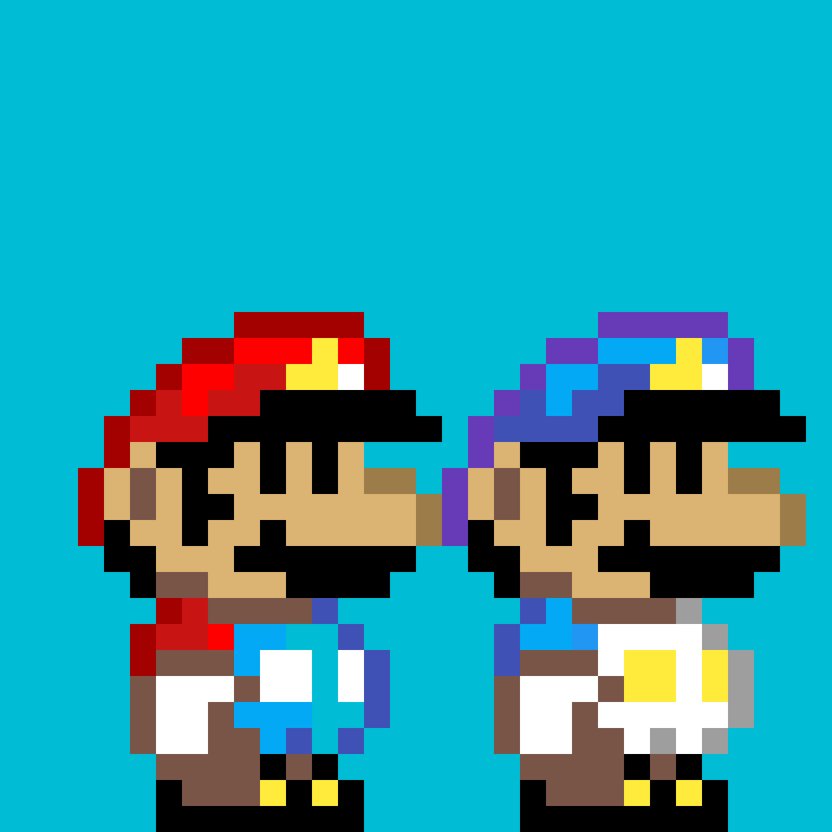 Editing Mario and smg4 - Free online pixel art drawing tool - Pixilart