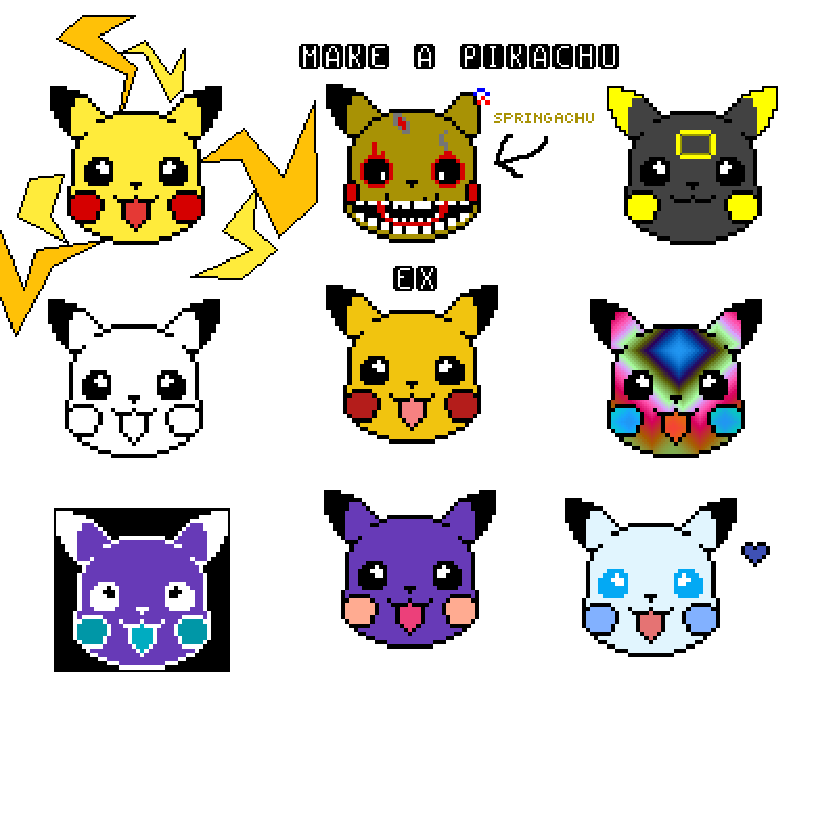 Pixilart - made the springtrap pikachu fusion more sense by enderosinite