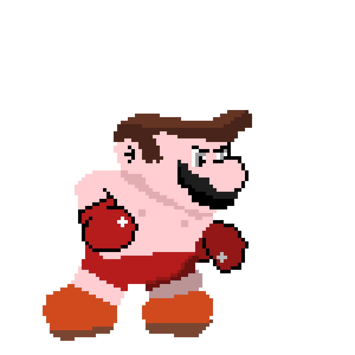 Pixilart - Basic in a Boxing suit by The-Mario-Guy