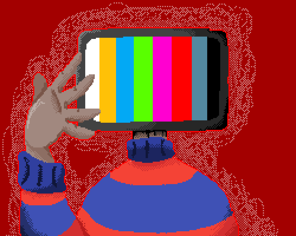 Pixilart - tv head by scurvy