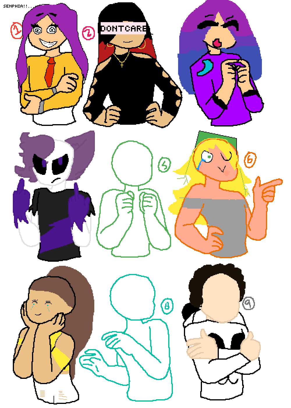 Editing MAKE AN OC - Free online pixel art drawing tool - Pixilart