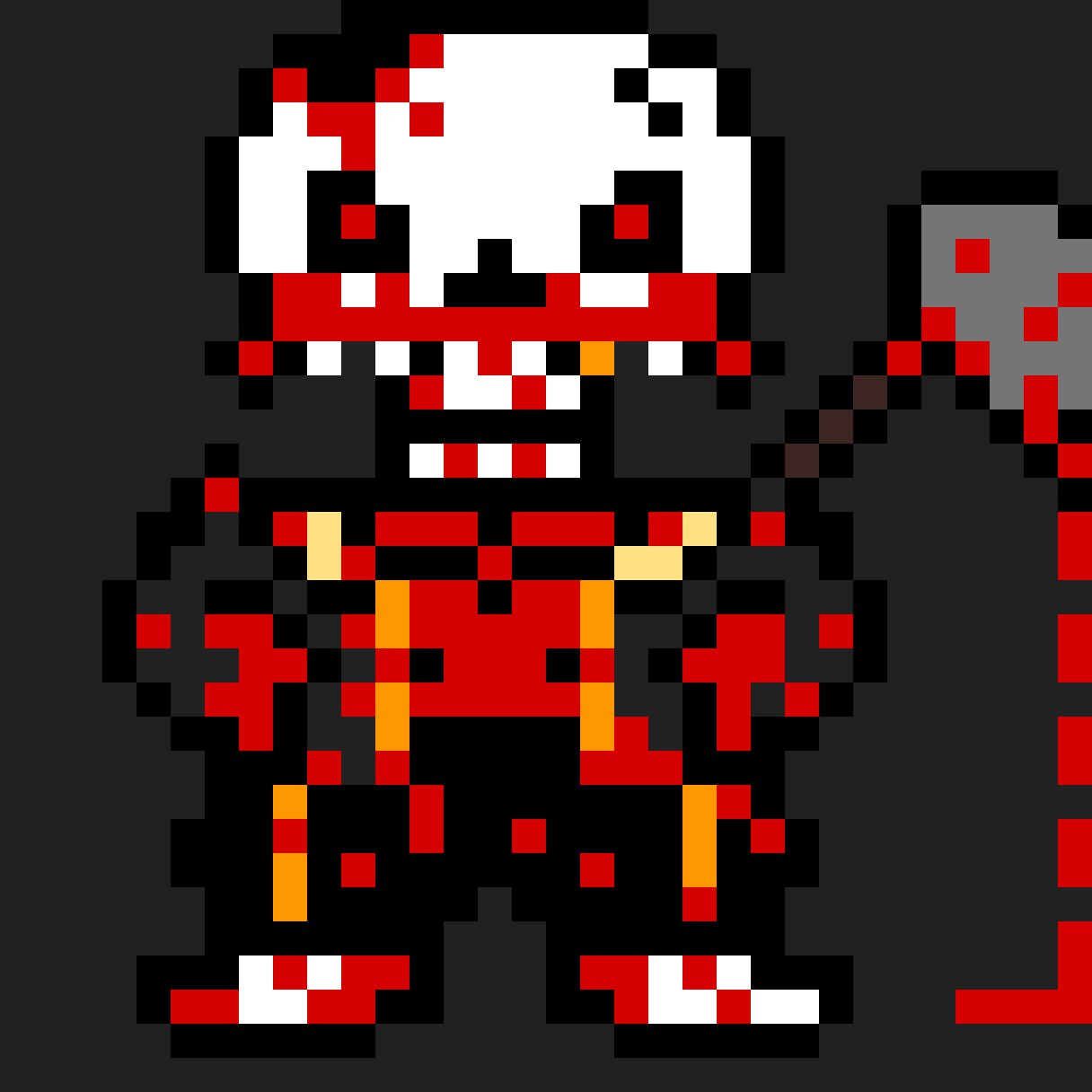Pixilart - Horrorfell Sans by FurryNootInk