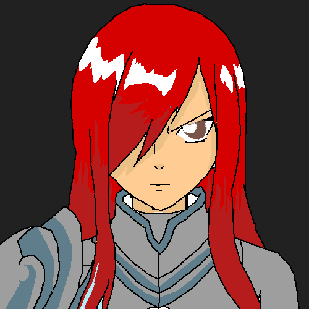Pixilart - erza scarlet from fairytale by north-star
