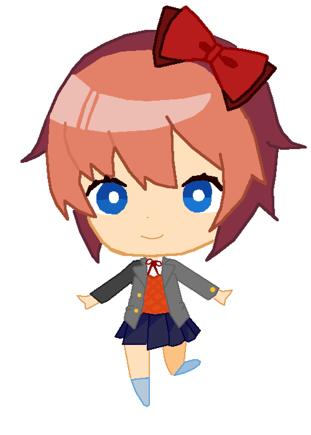 Pixilart - Sayori Sticker by AkariLight