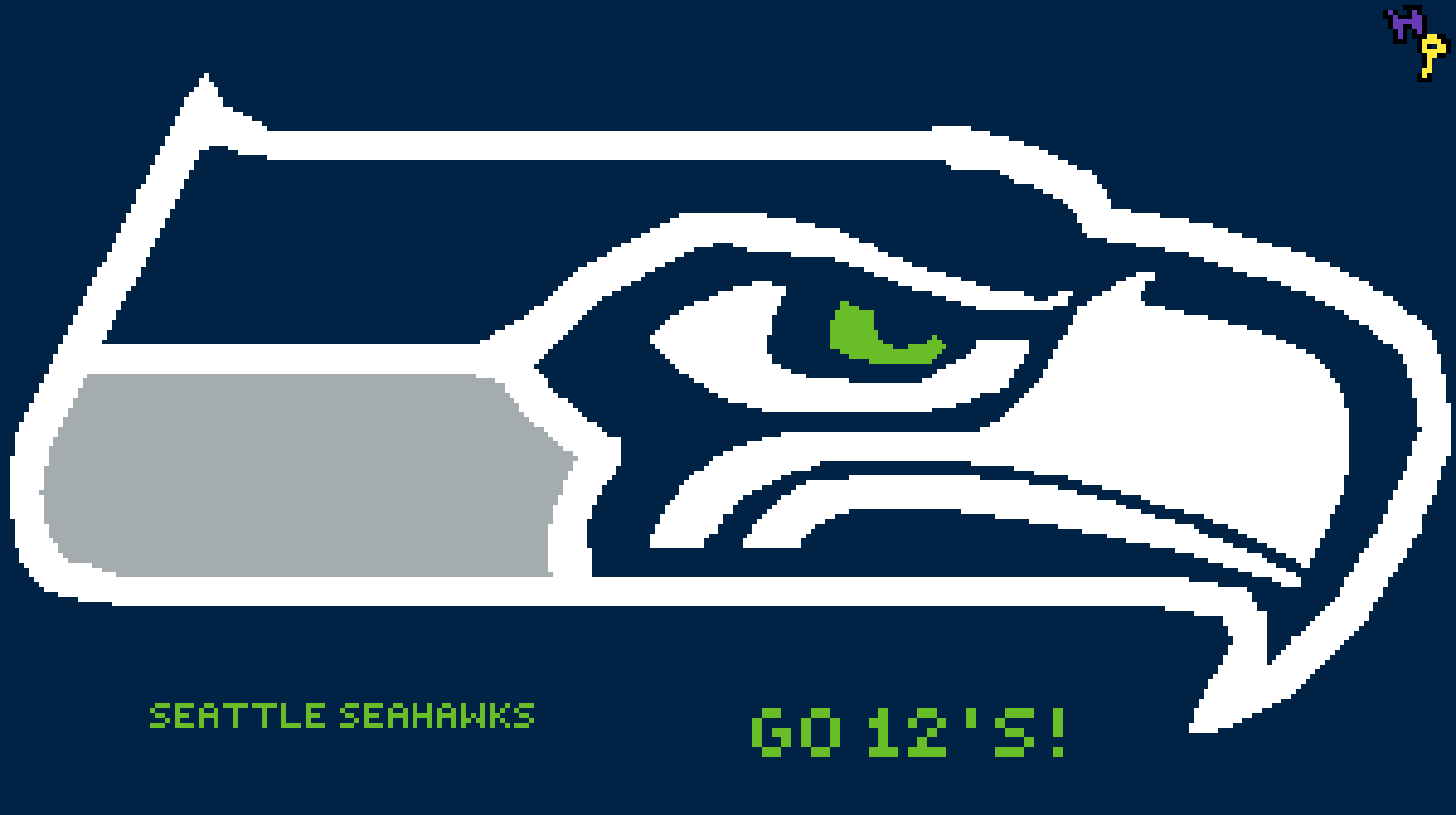 Pixilart - Seahawks Drawing Version2 by Hpixels