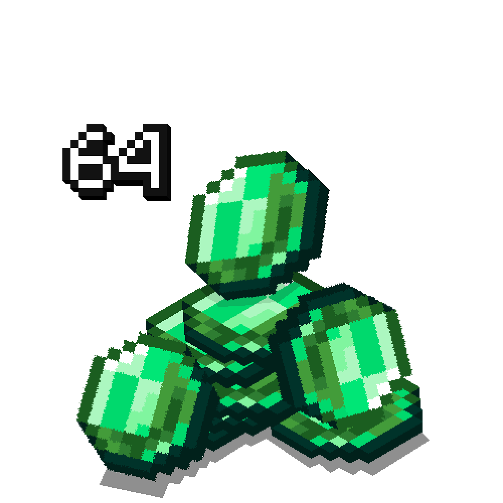 Pixilart - A stack of Emeralds by SlimyAnimation