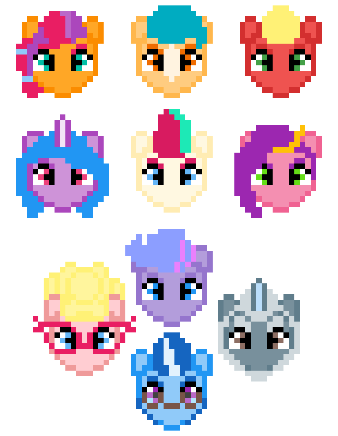 Pixel Ponies by PoisonClaw - Pixilart