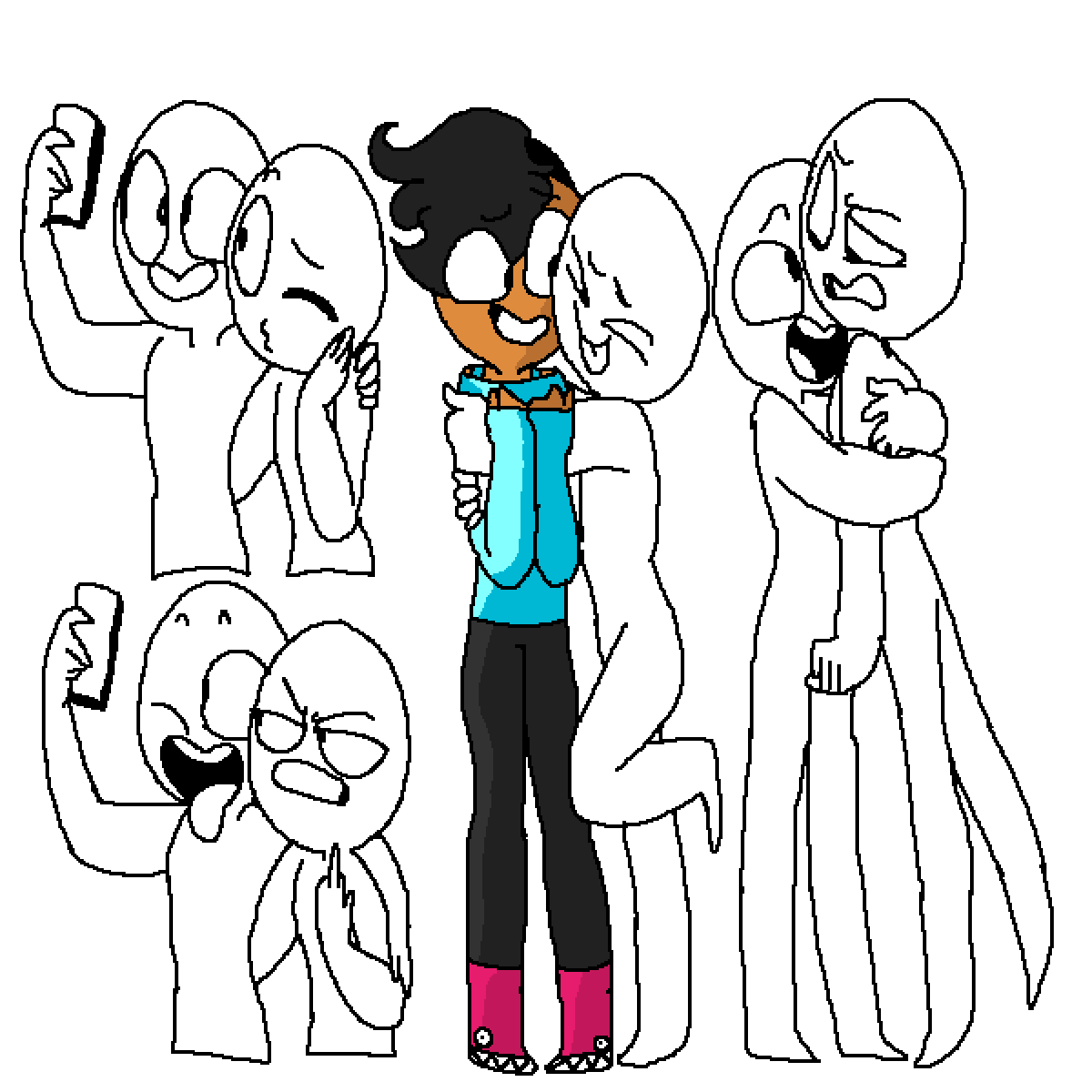 Editing hugs 4 dayz - Free online pixel art drawing tool - Pixilart