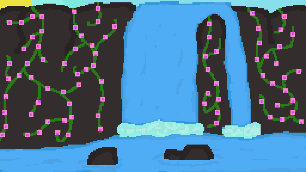 Pixilart - Waterfall by Anonymous