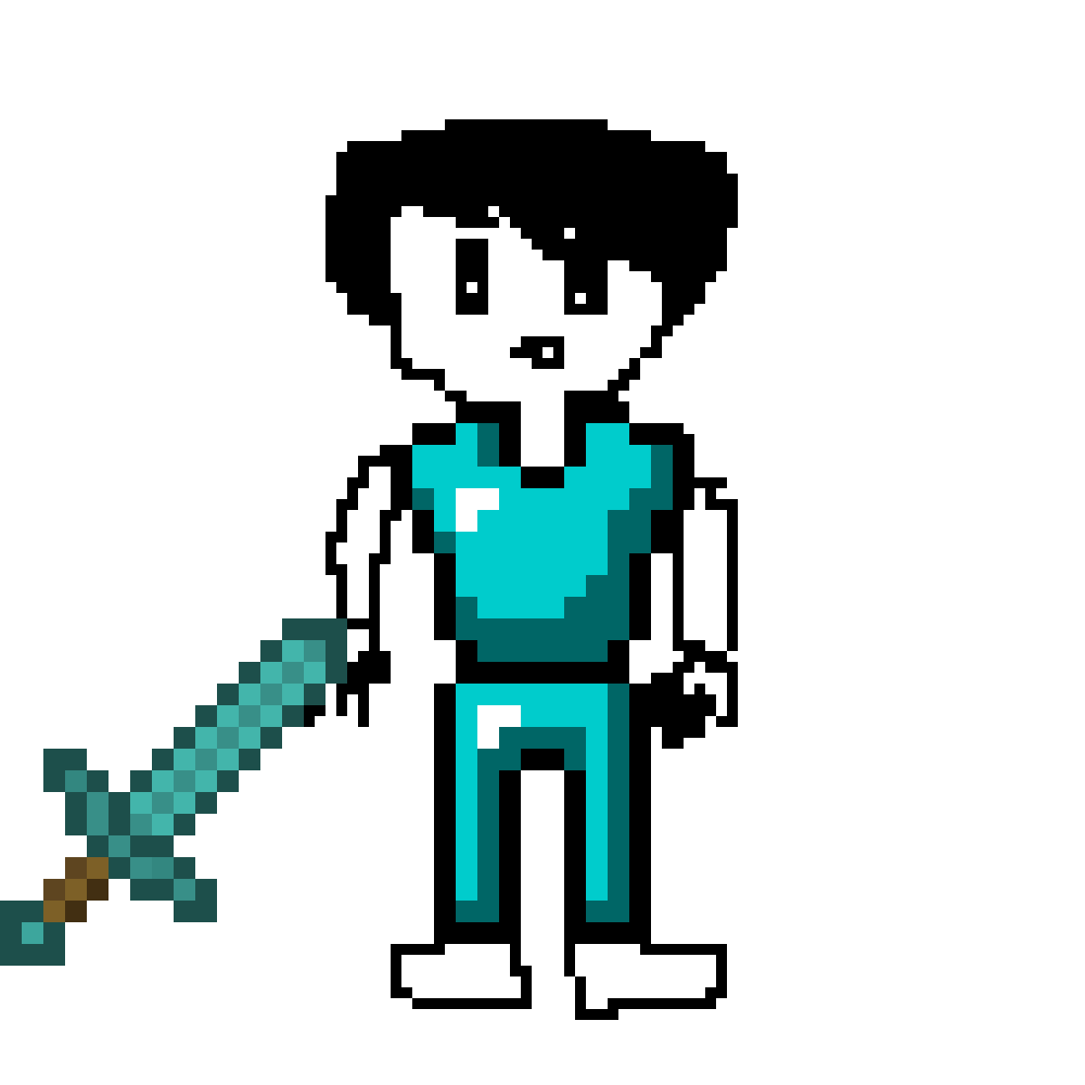 Pixilart - swordsman by Anonymous