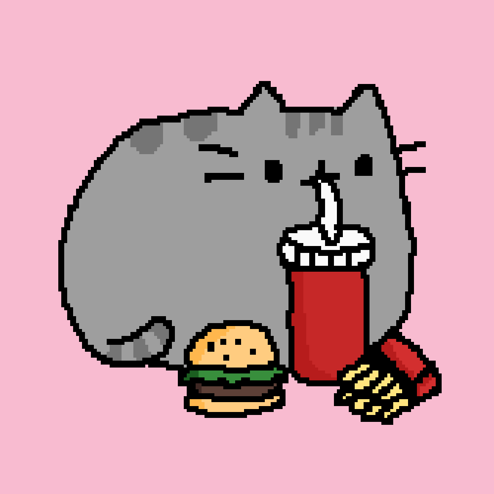 Editing Pusheen - Free online pixel art drawing tool - Pixilart