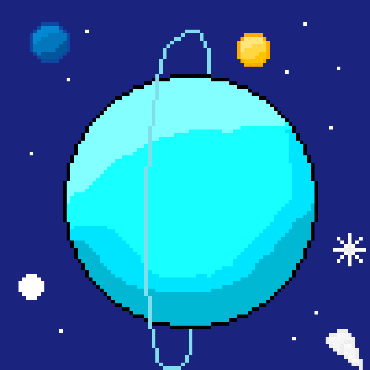 Pixilart - planet Uranus by EryantoPermanaY