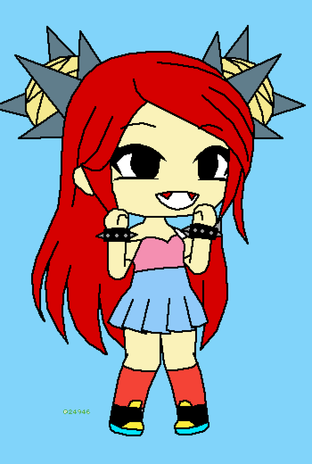 Pixilart - Evil cute girl by Pixilgirl777