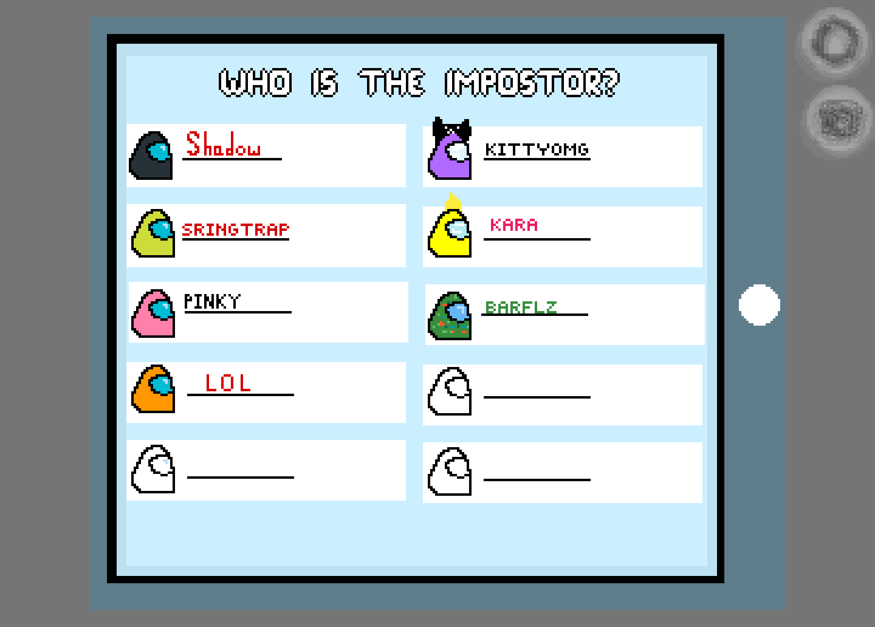 Pixilart - Who Is The Imposter by bored2death